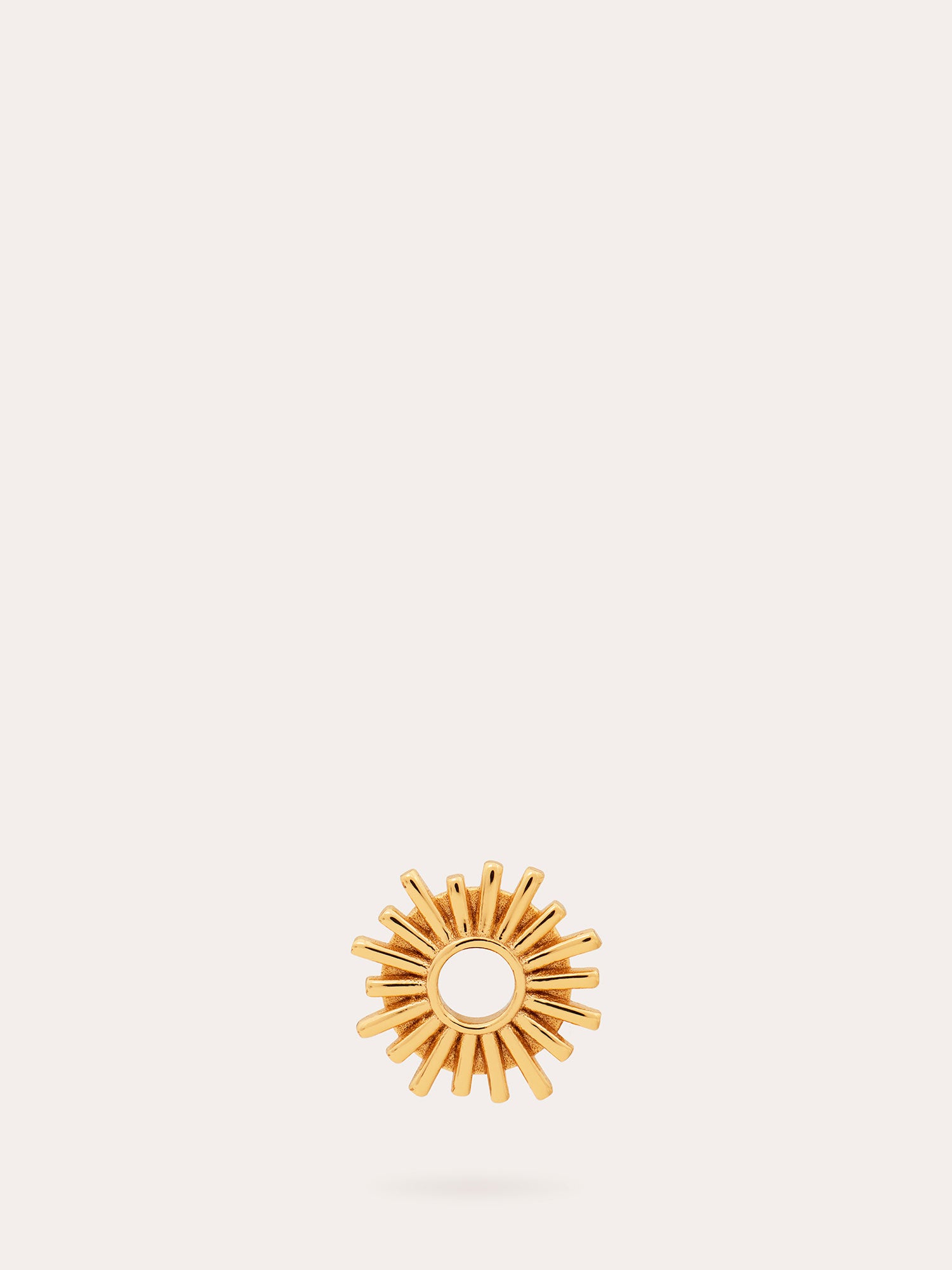 Rising Sun Gold Disc Charm